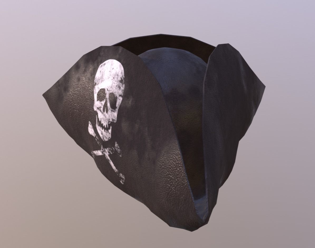 3D model Pirate Hat VR / AR / low-poly | CGTrader