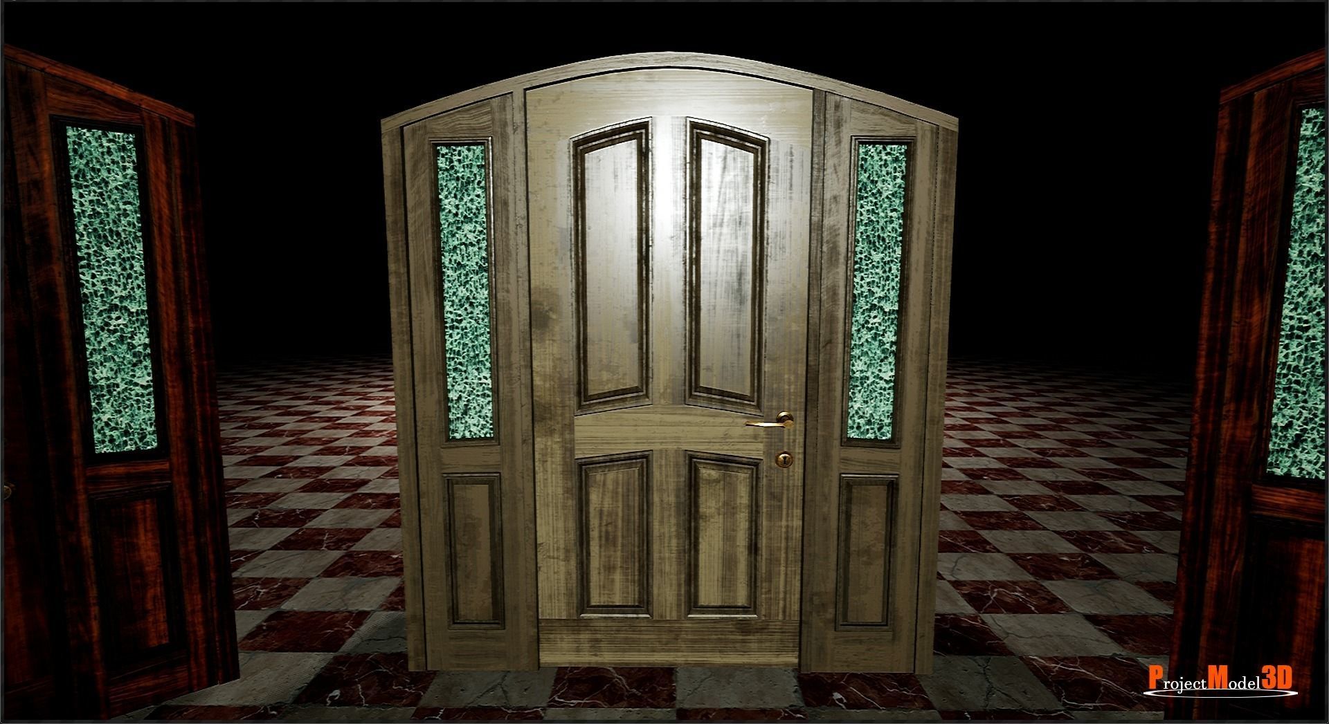 3D model Interactive Door Version BPV04 UE4 VR / AR / low-poly | CGTrader