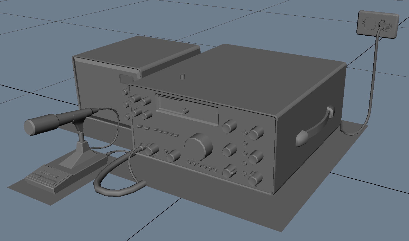 3D model Ham Radio Transceiver VR / AR / low-poly | CGTrader