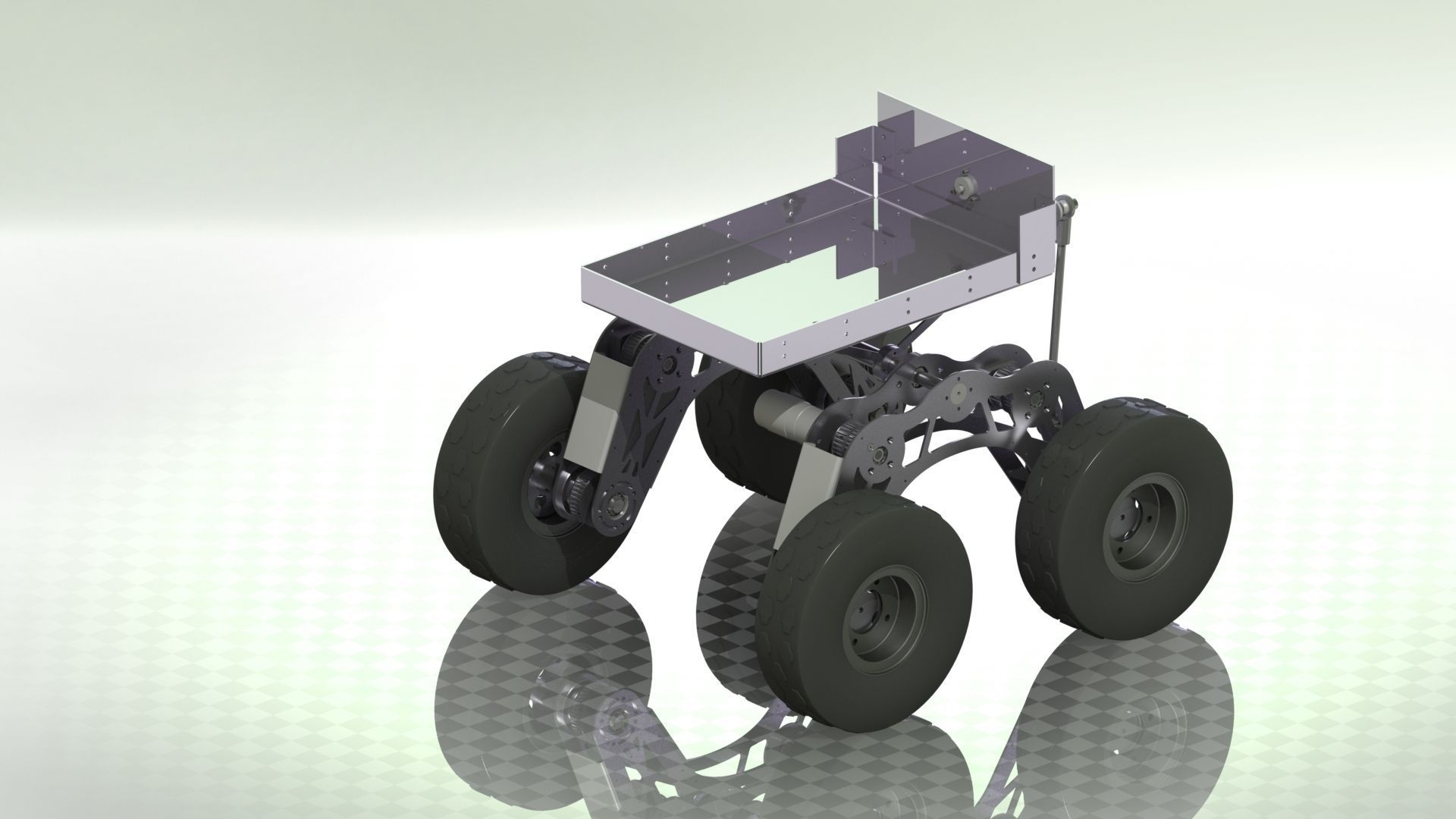Robot 4 Wheels Drive free 3D Model - CGTrader.com