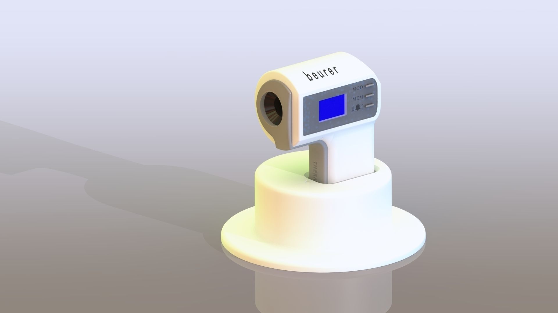 Thermometer Infrared free 3D model | CGTrader