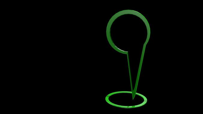 3D model Low poly Map Pointer VR / AR / low-poly | CGTrader