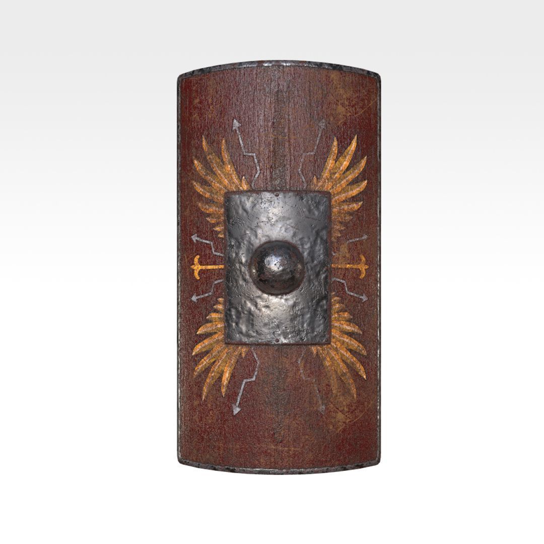 3D model Scutum Shield VR / AR / low-poly | CGTrader