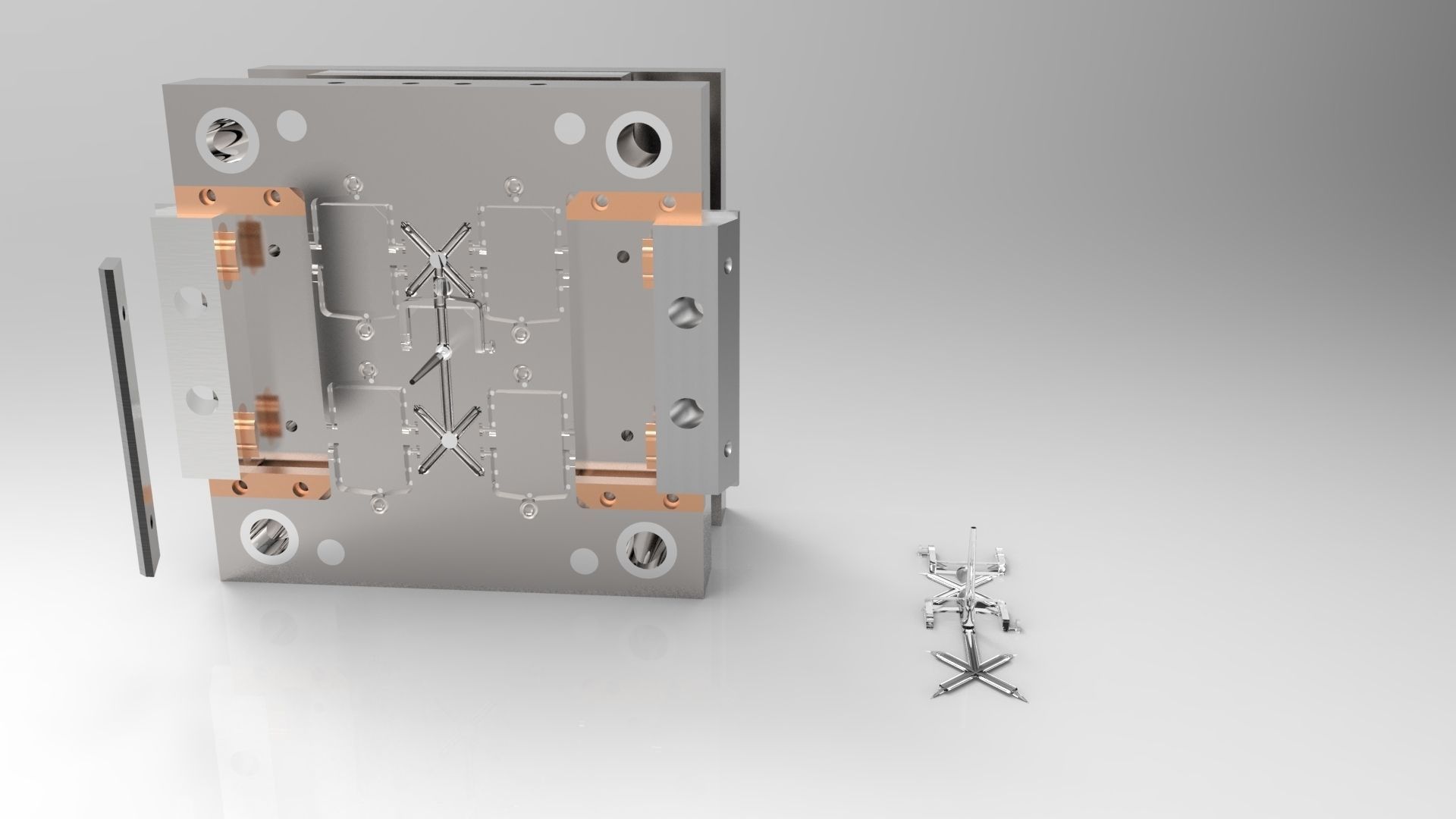 Medical teeth clips mold 3D model | CGTrader