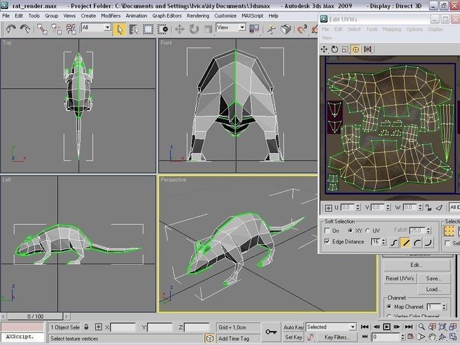 3D model rat animal VR / AR / low-poly MAX OBJ FBX MA MB - CGTrader.com