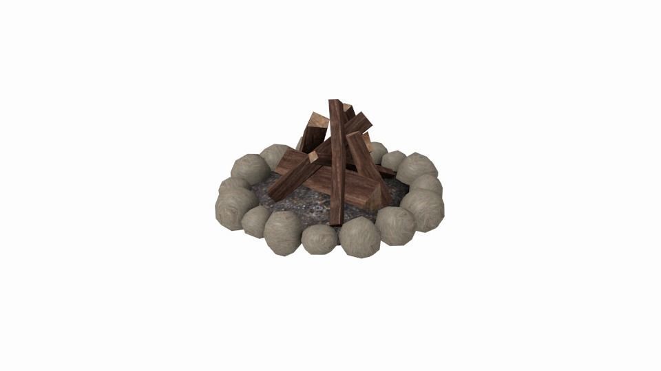Campfire free VR / AR / low-poly 3D model | CGTrader