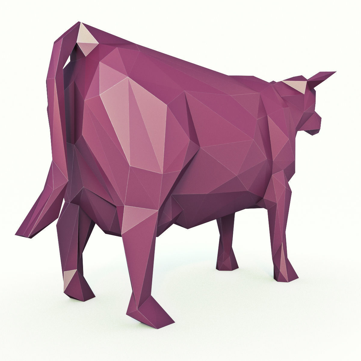 3D model Cow Low Poly VR / AR / low-poly | CGTrader