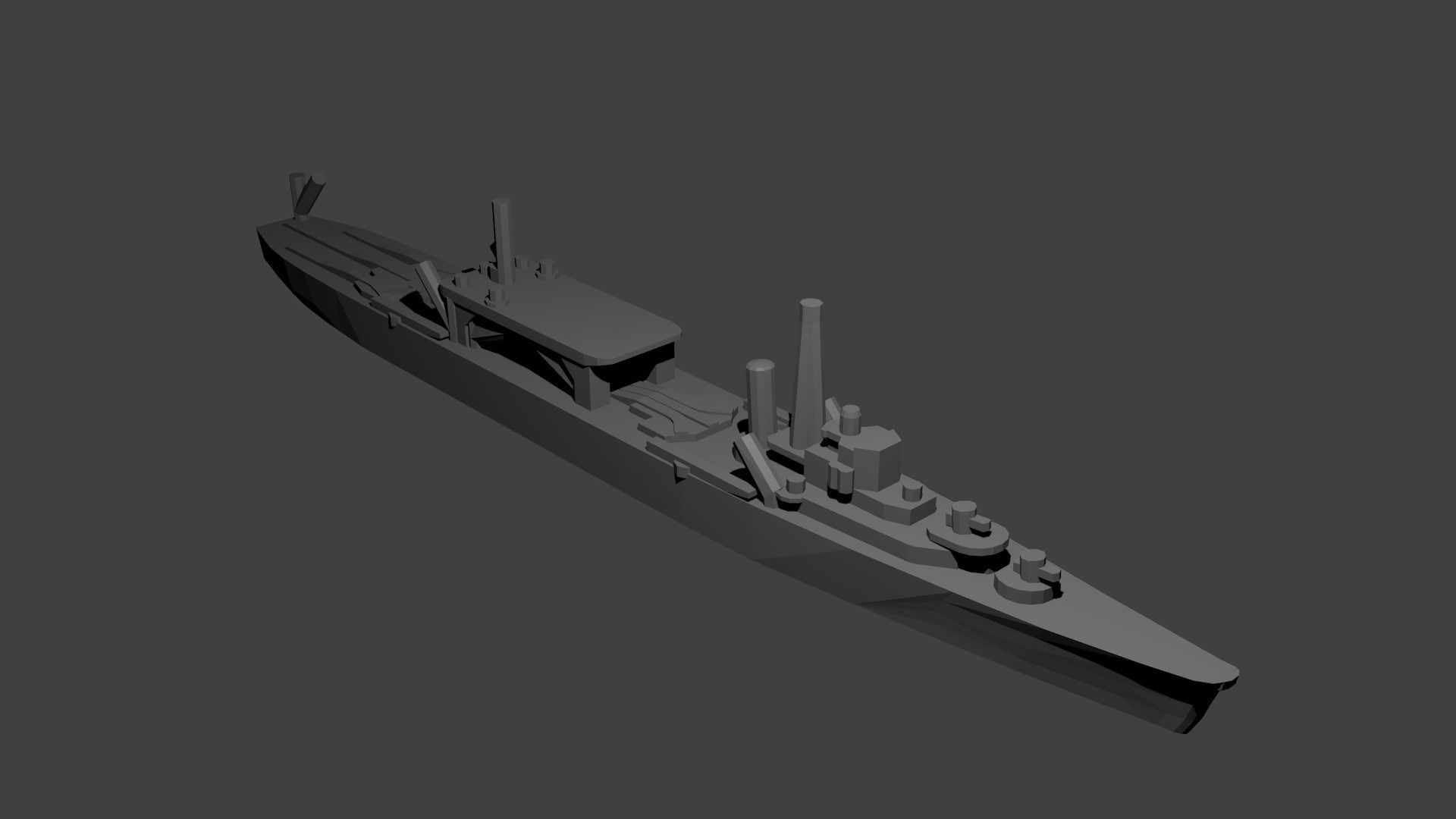 Japanese Chitose Class Seaplane Tender 3D model 3D printable | CGTrader
