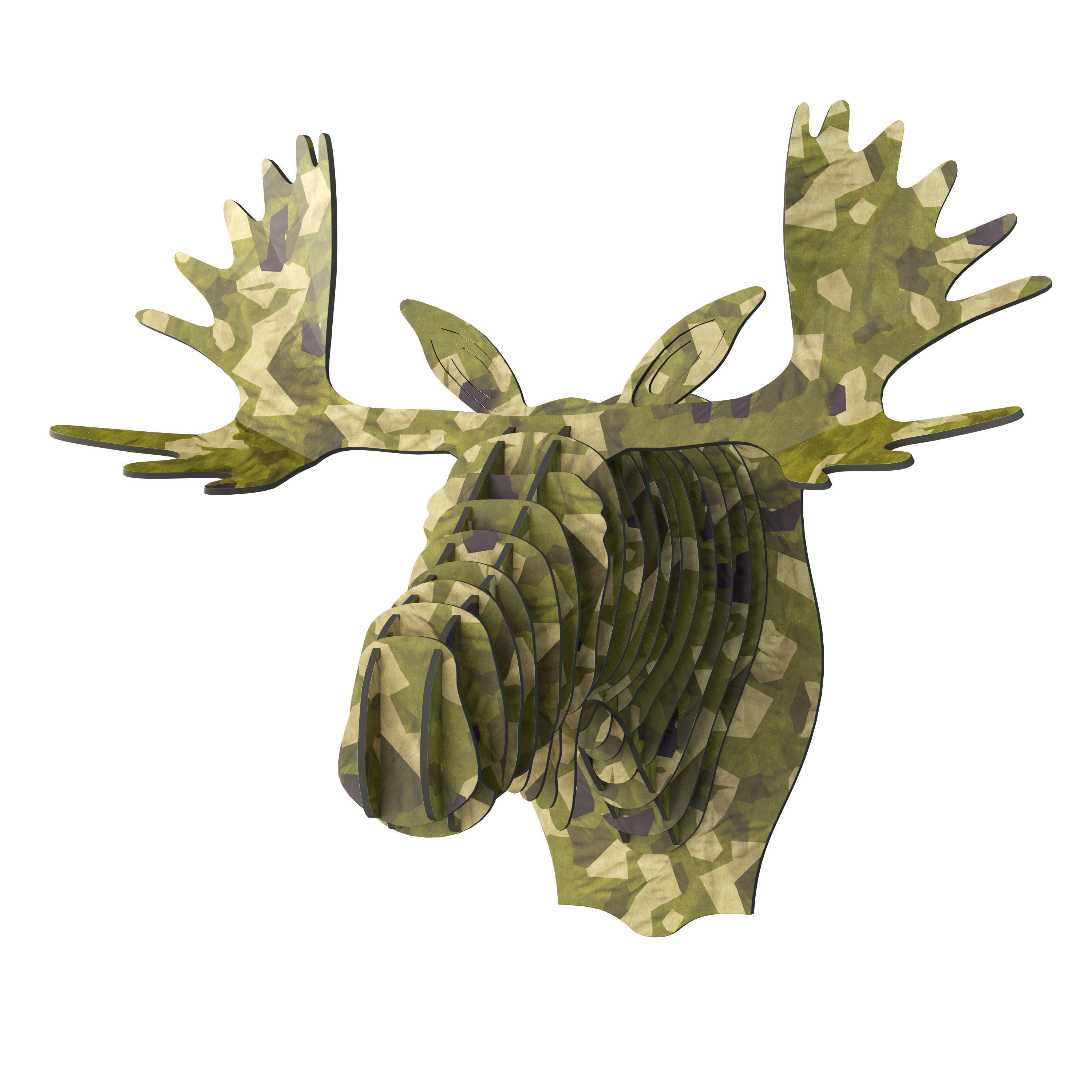 Fred Cardboard Moose Head 3D model | CGTrader