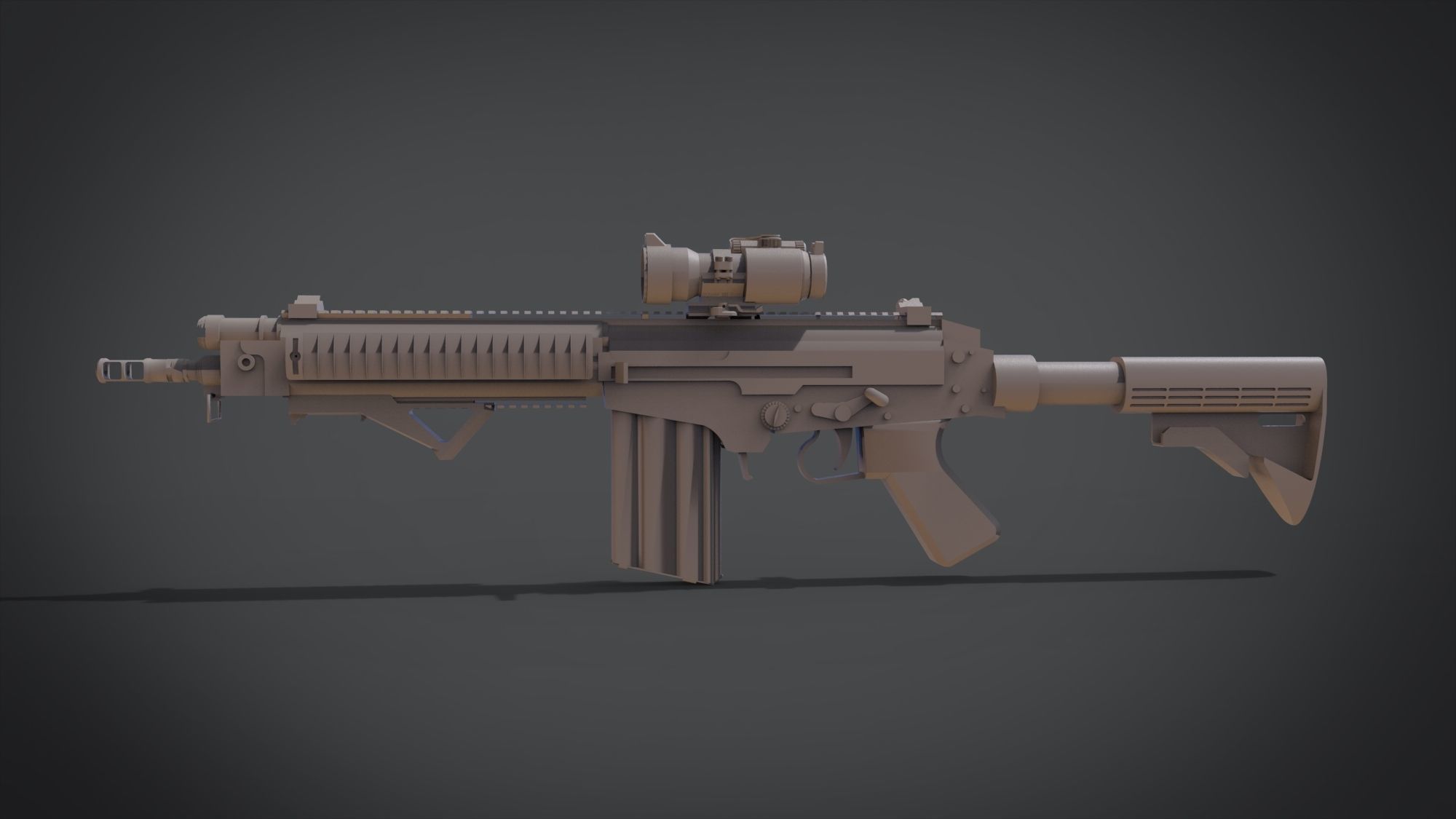 Modern FAL C 3D print model | CGTrader