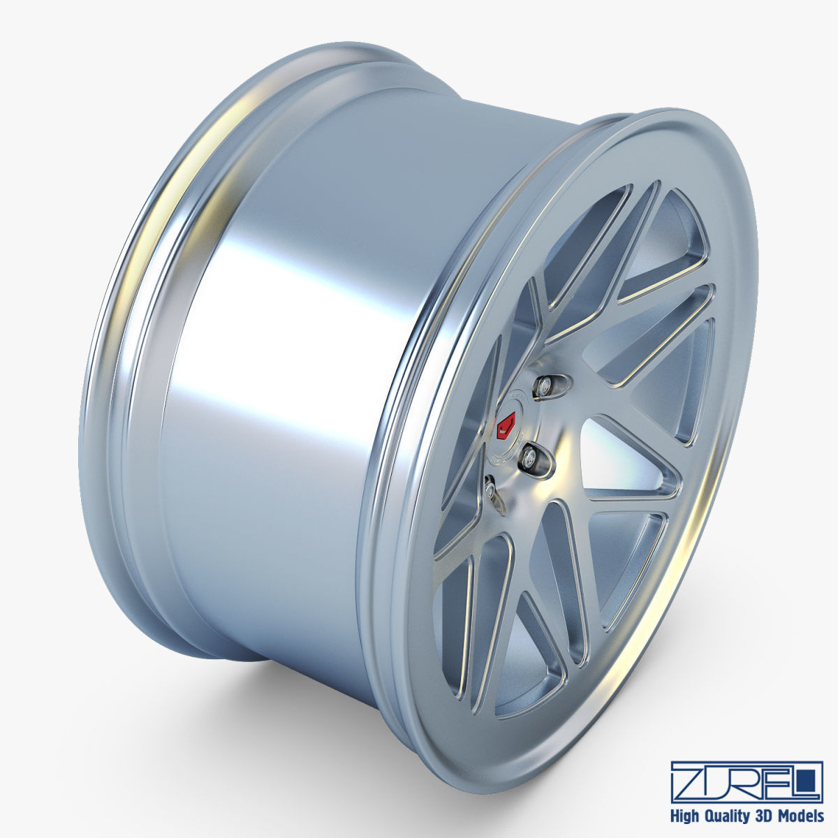 Vossen LC-109T 19 wheel silver 3D model | CGTrader