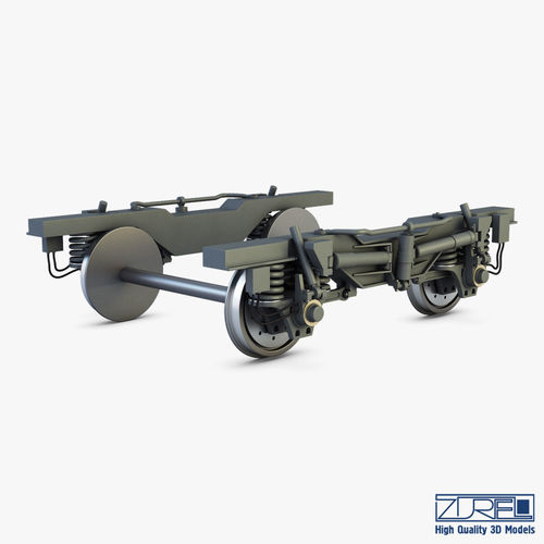 High speed train chassis v 1 3D model | CGTrader