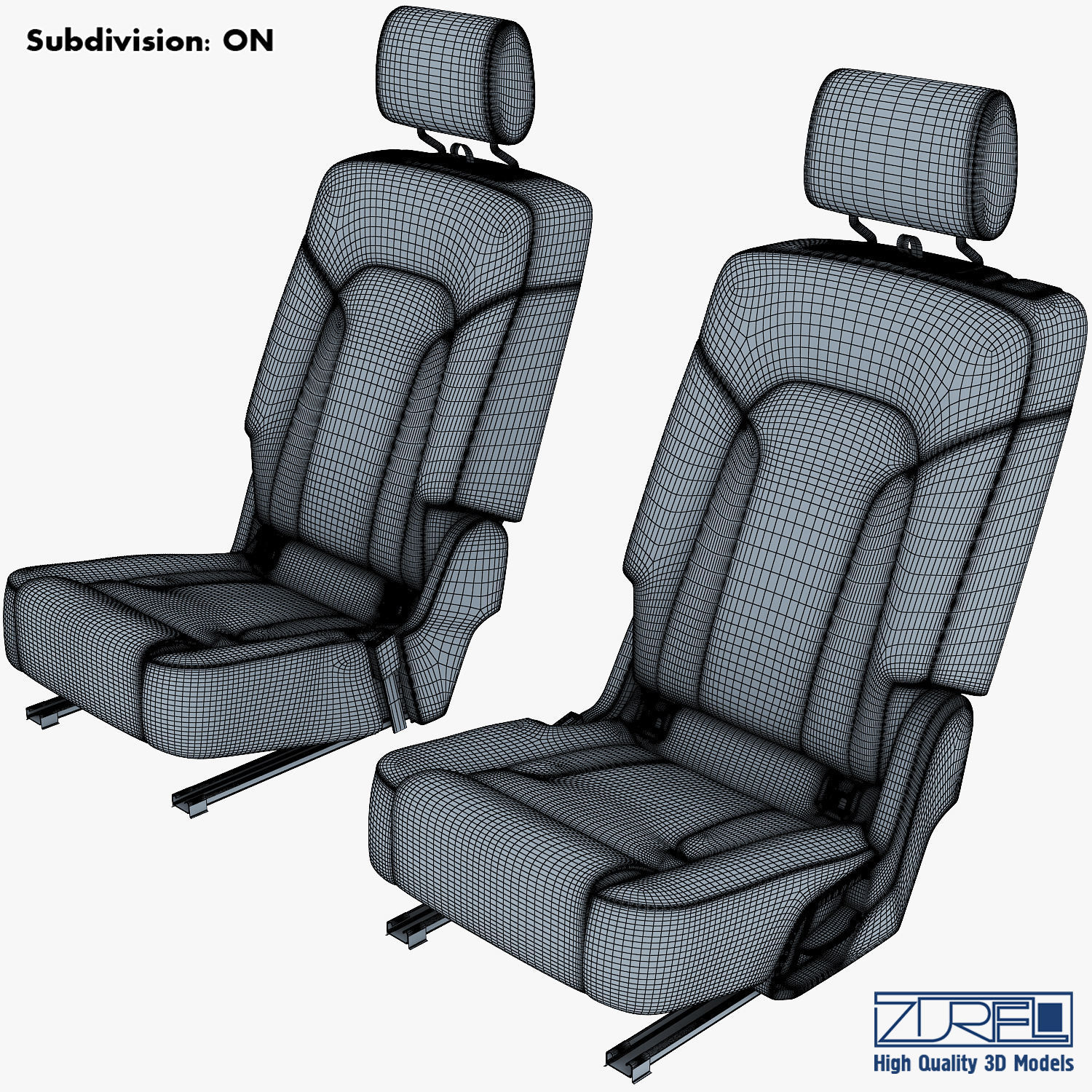 Car Seat Rear 3D model | CGTrader
