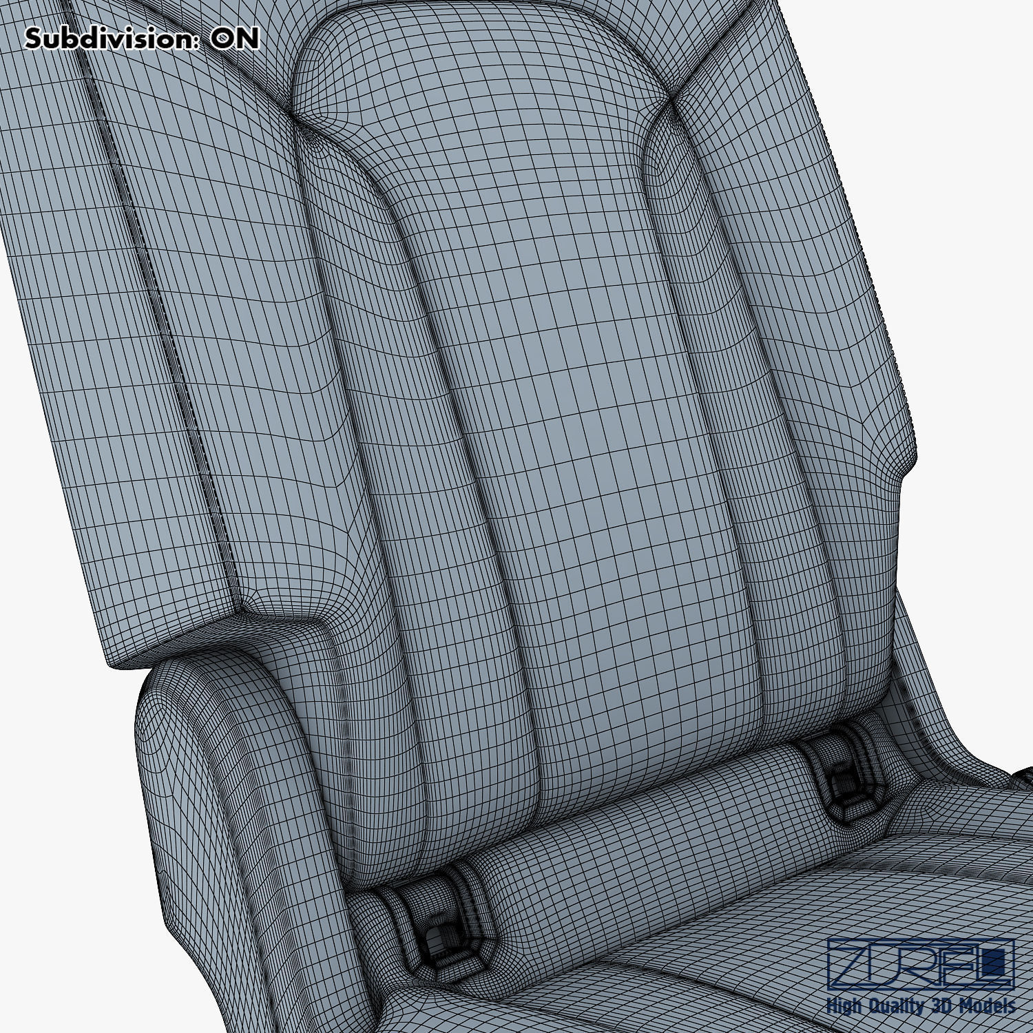 Car Seat Rear 3D model | CGTrader