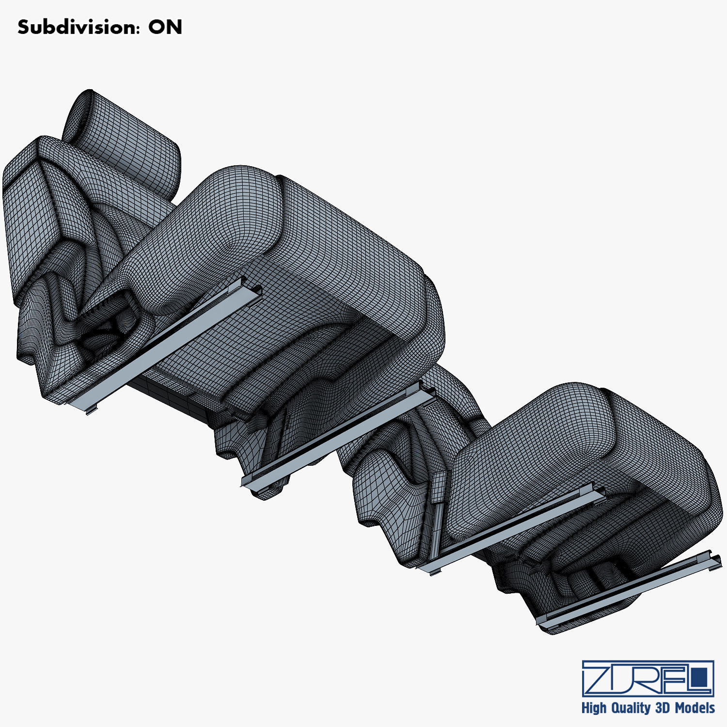 Car Seat Rear 3D model | CGTrader