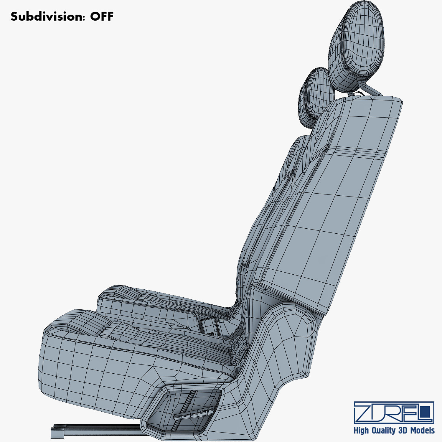 Car Seat Rear 3D model | CGTrader