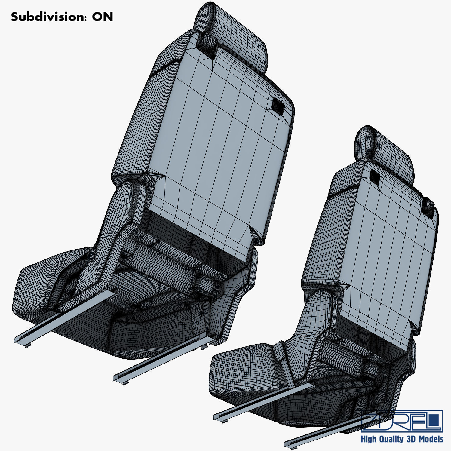 Car Seat Rear 3D model | CGTrader