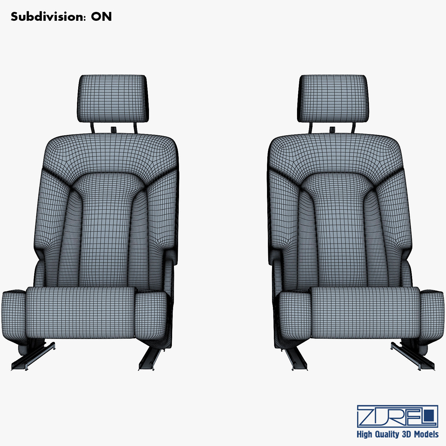 Car Seat Rear 3D model | CGTrader