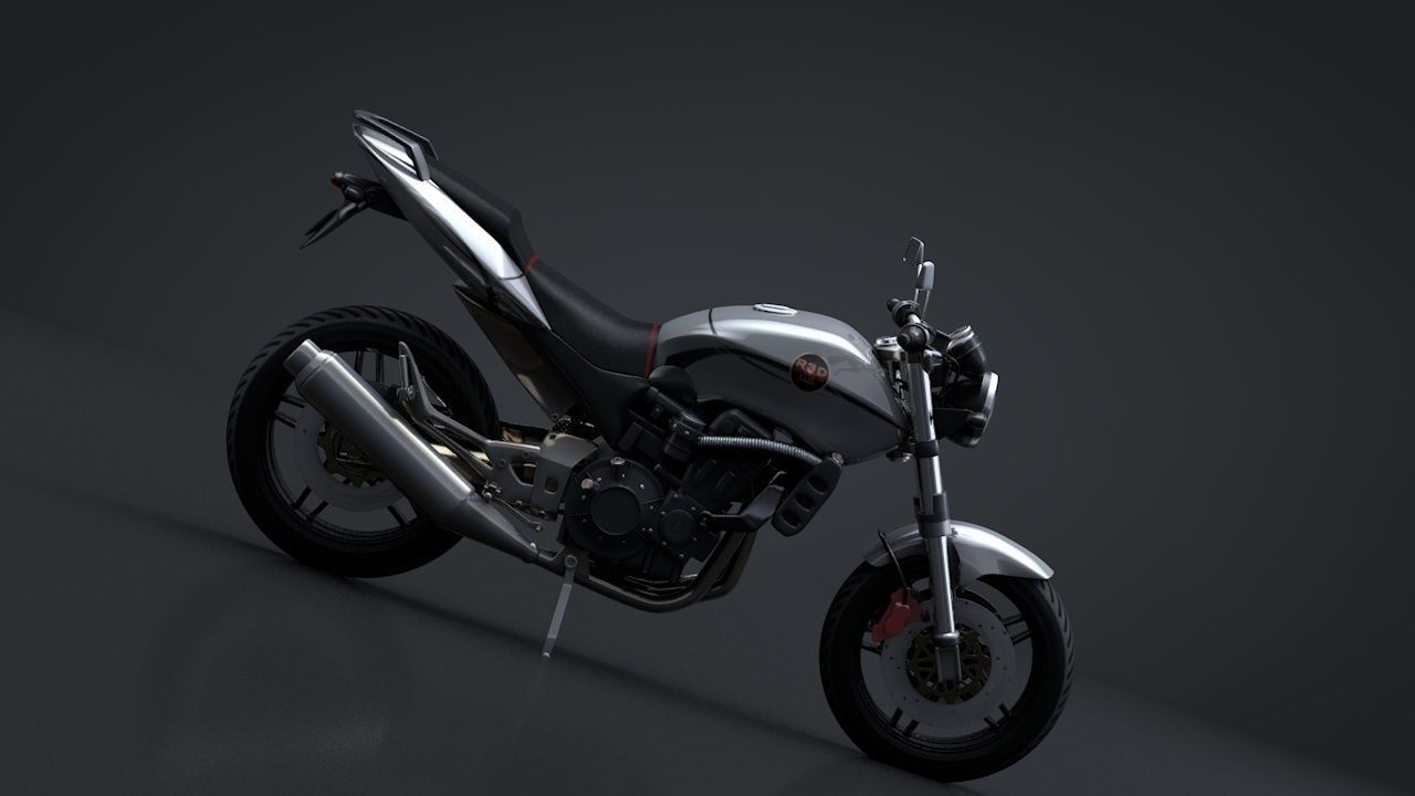 Sport Motorcycle with Rider Rigged C4D 3D model animated rigged | CGTrader