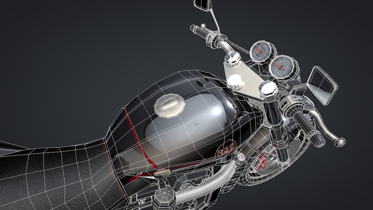 Sport Motorcycle with Rider Rigged C4D 3D model animated rigged | CGTrader