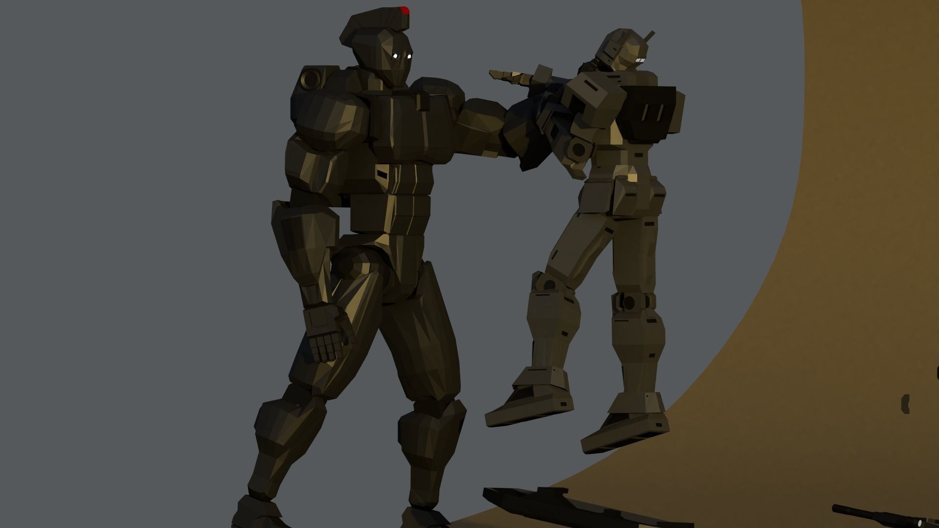3D model Spartan Class Mech Unit-01 Sator VR / AR / low-poly rigged ...