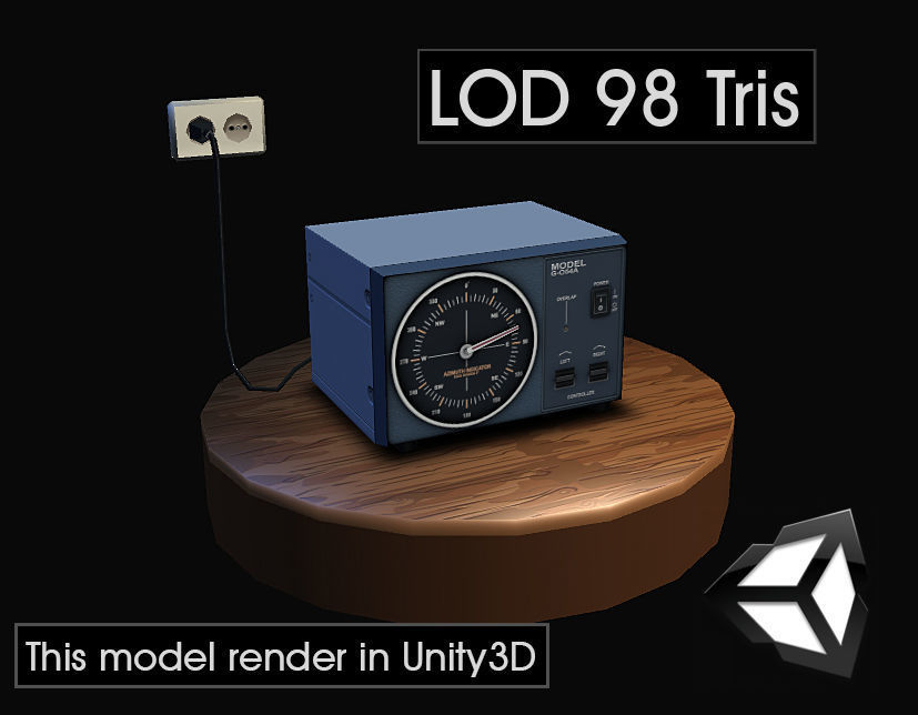 3D model Ham Radio Antenna Controller VR / AR / low-poly | CGTrader