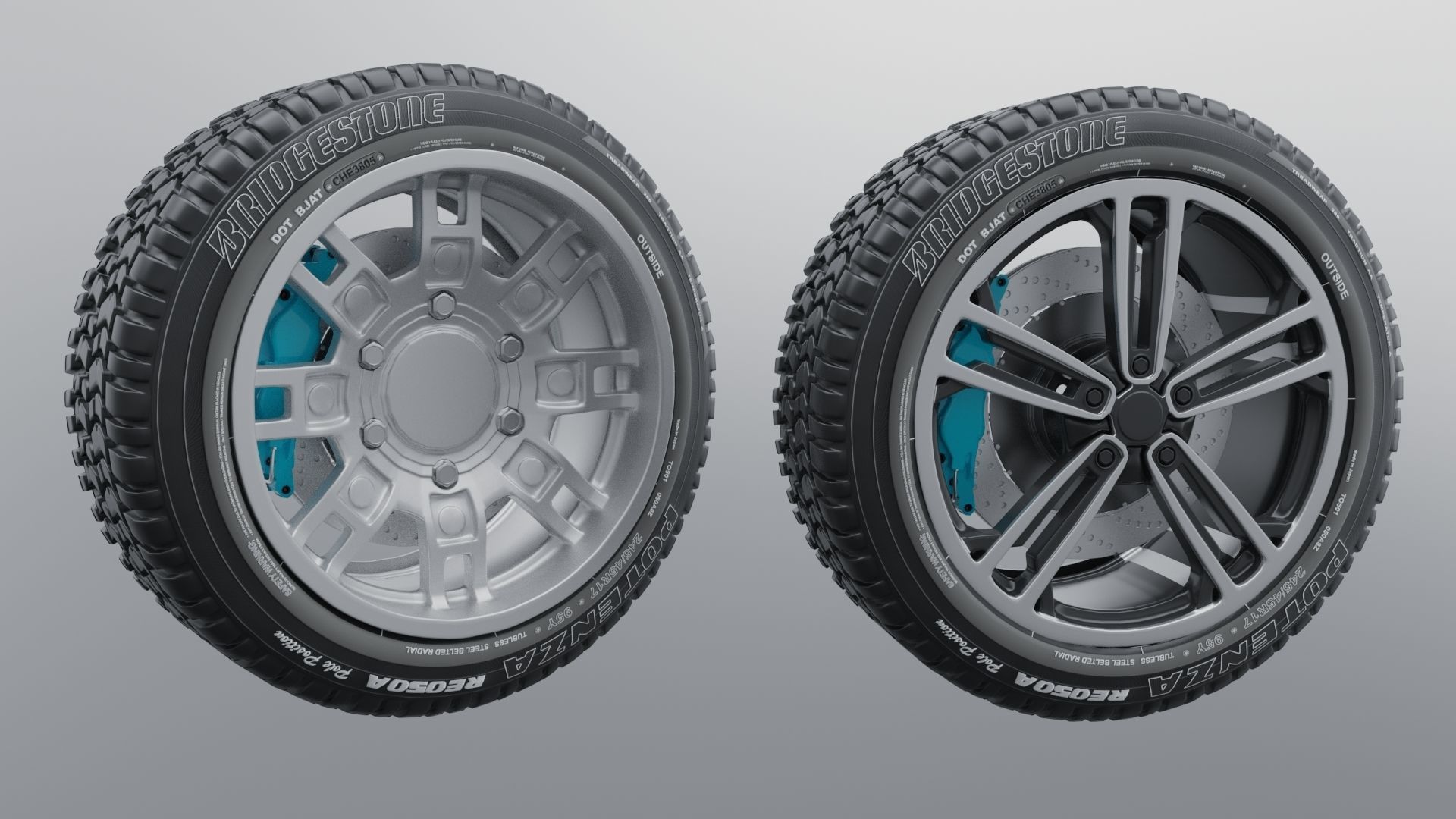 3D model Modern sport car lowpoly 3d rims VR / AR / low-poly | CGTrader