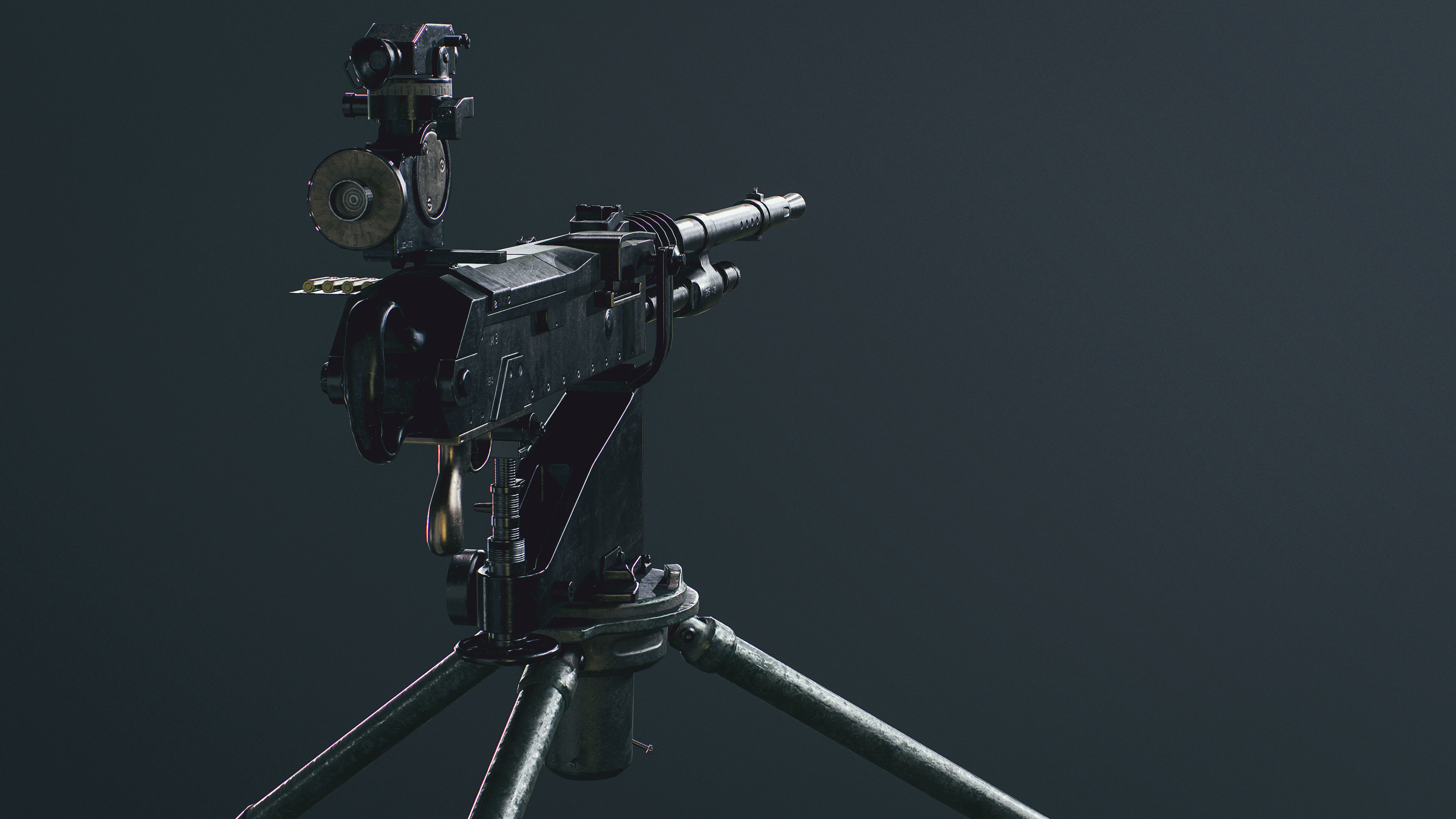 3D model Hotchkiss M1914 machine gun VR / AR / low-poly | CGTrader