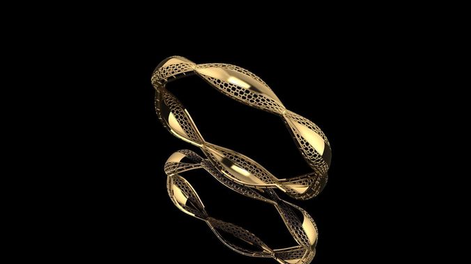 Bangle Design 1 3D model 3D printable | CGTrader