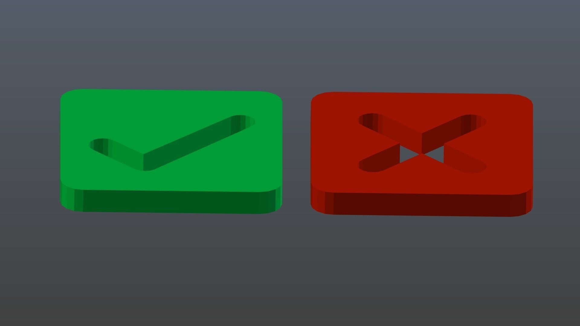 3D model Low poly check mark 7 VR / AR / low-poly | CGTrader