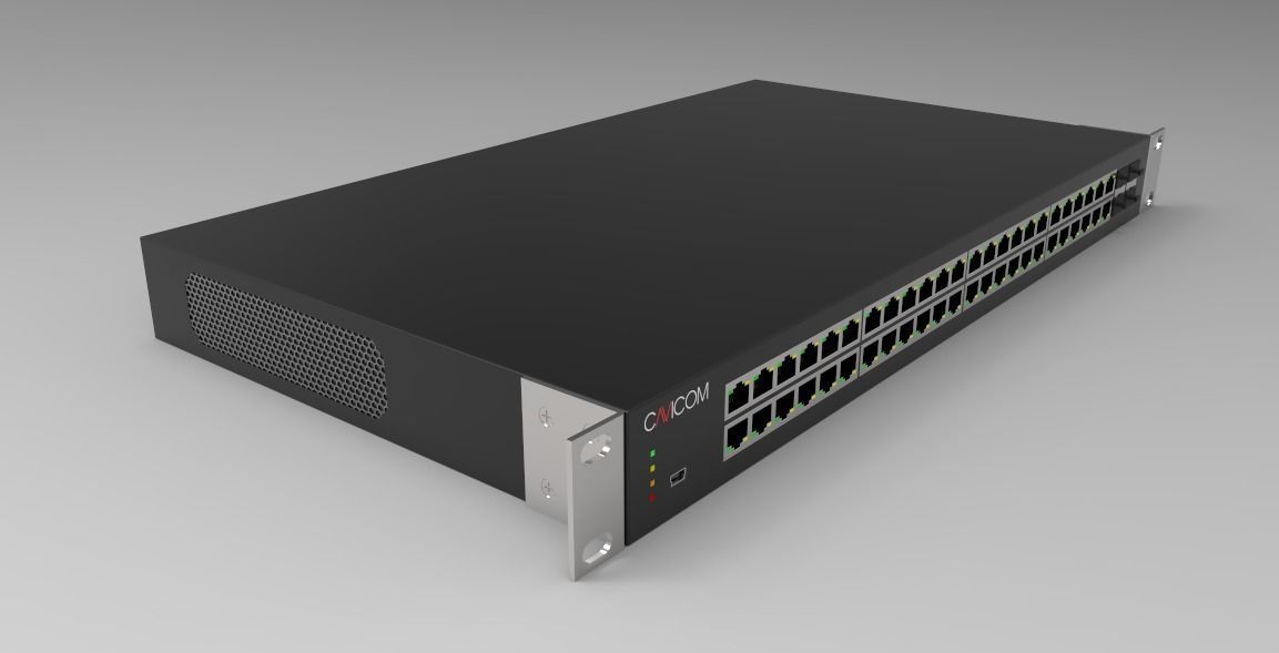48 Way Network Switch 3D model | CGTrader