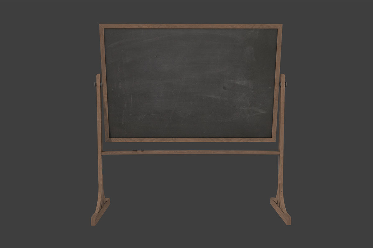 3D model School Blackboard VR / AR / low-poly | CGTrader