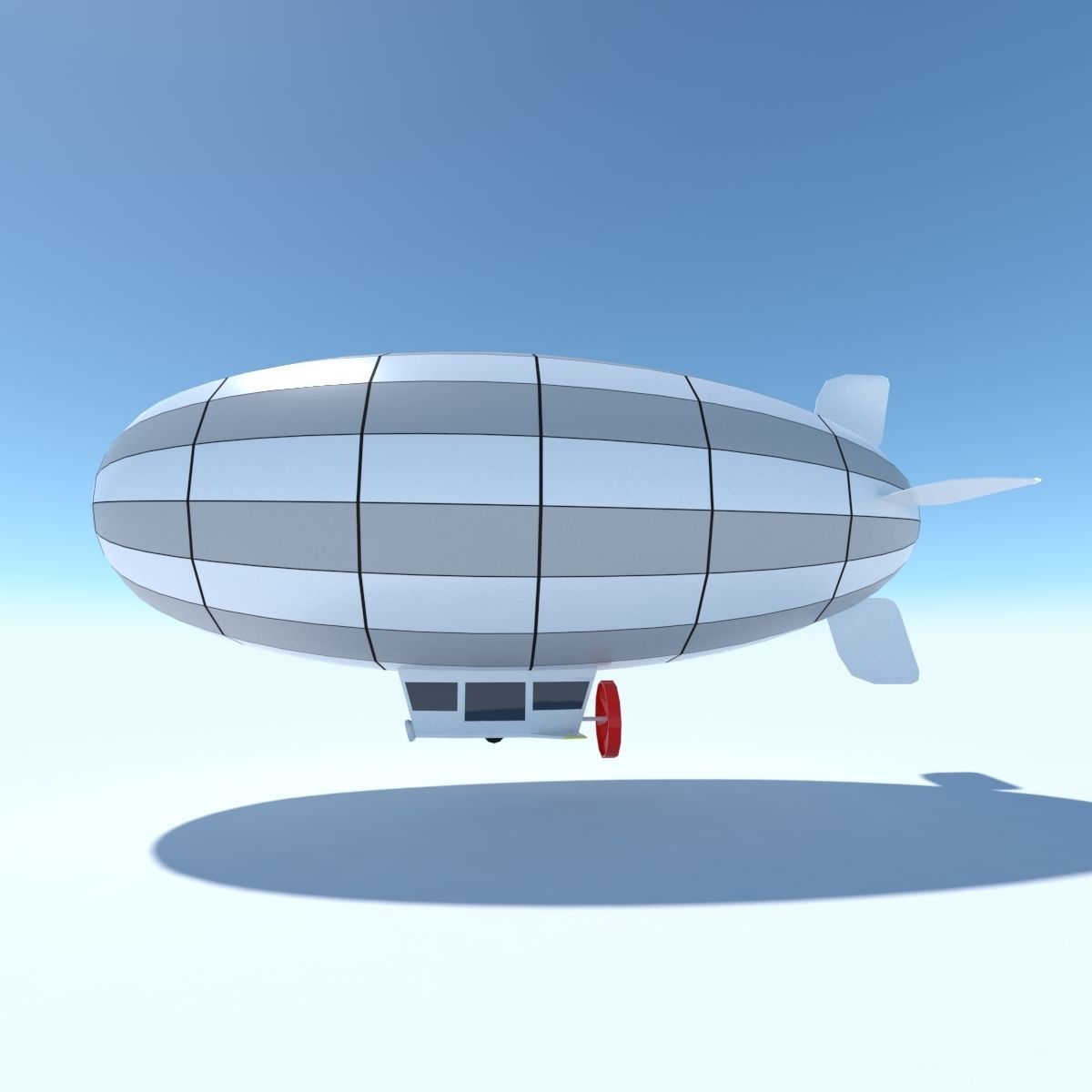 3D model Generic Blimp Stylized LowPoly VR / AR / low-poly | CGTrader