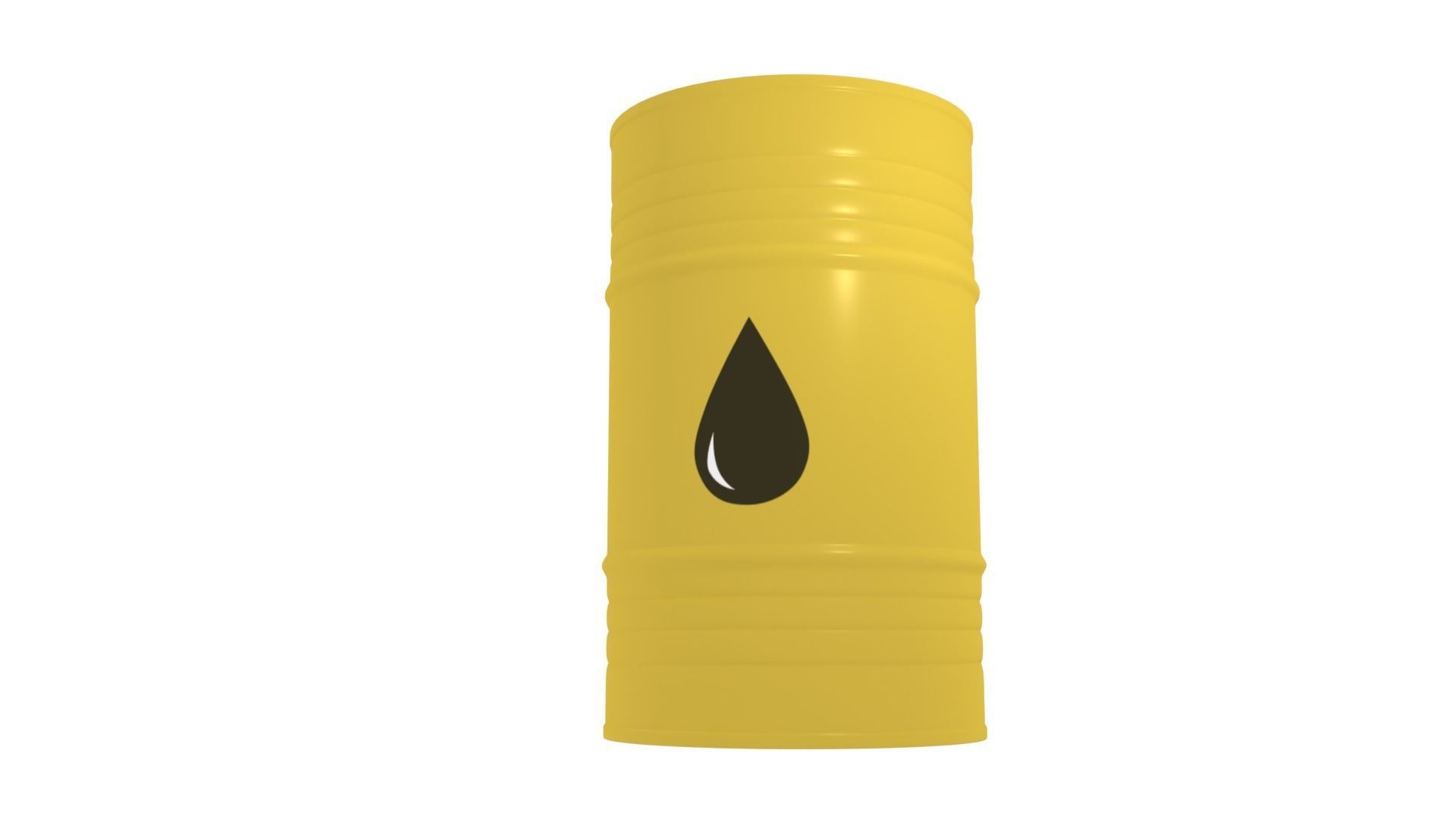 Yellow Barrel 3D model | CGTrader