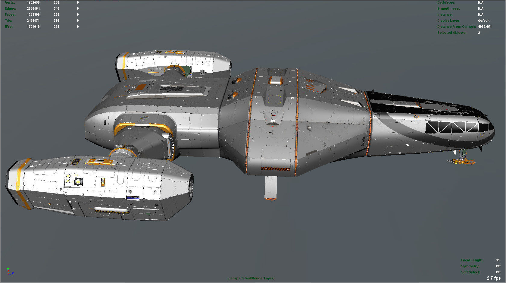 3D Sci-Fi Scout Spaceship 3D model | CGTrader