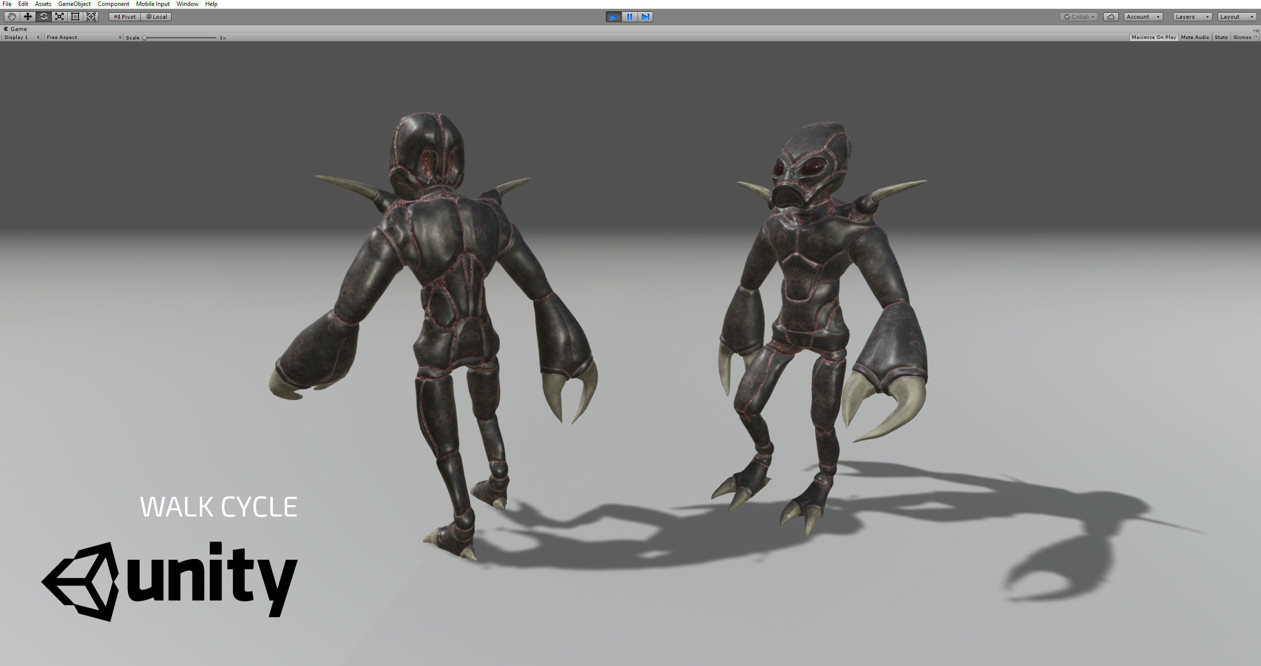 3D model Insectoid alien character - Rigged and animated VR / AR / low ...