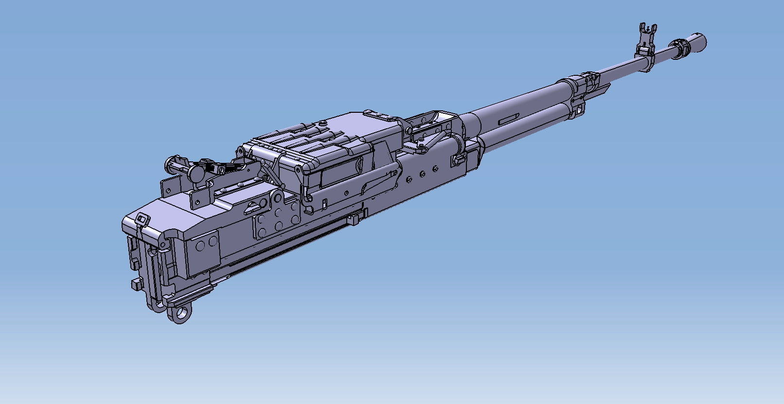 Machine Gun NSVT NSV KORD 3D model | CGTrader