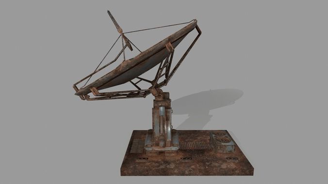 3D model satellite VR / AR / low-poly | CGTrader
