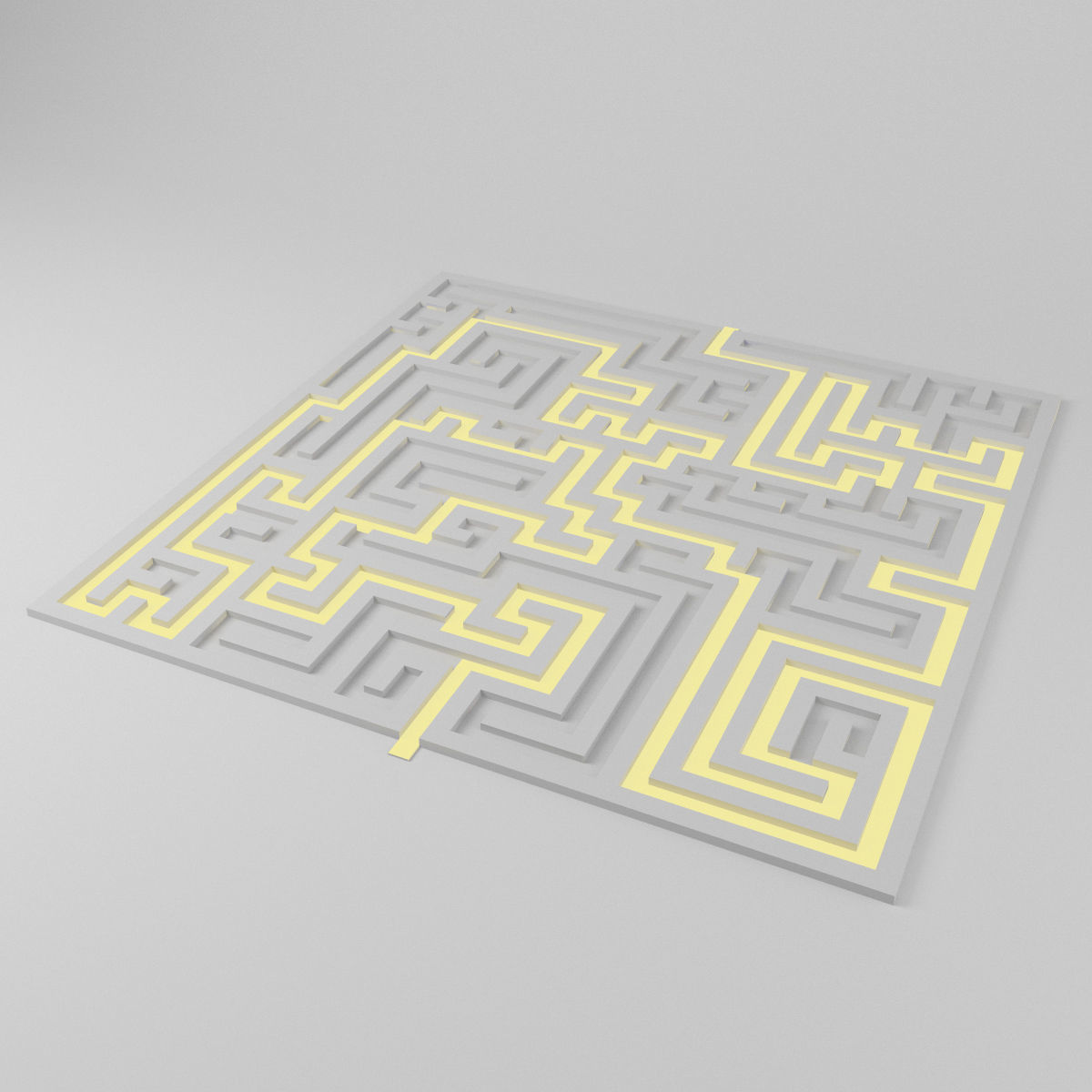 Maze 1 - 1851 blocks - labyrinth 3D model | CGTrader