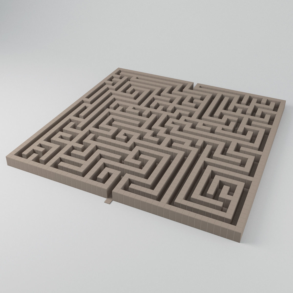 Maze 1 - 1851 blocks - labyrinth 3D model | CGTrader