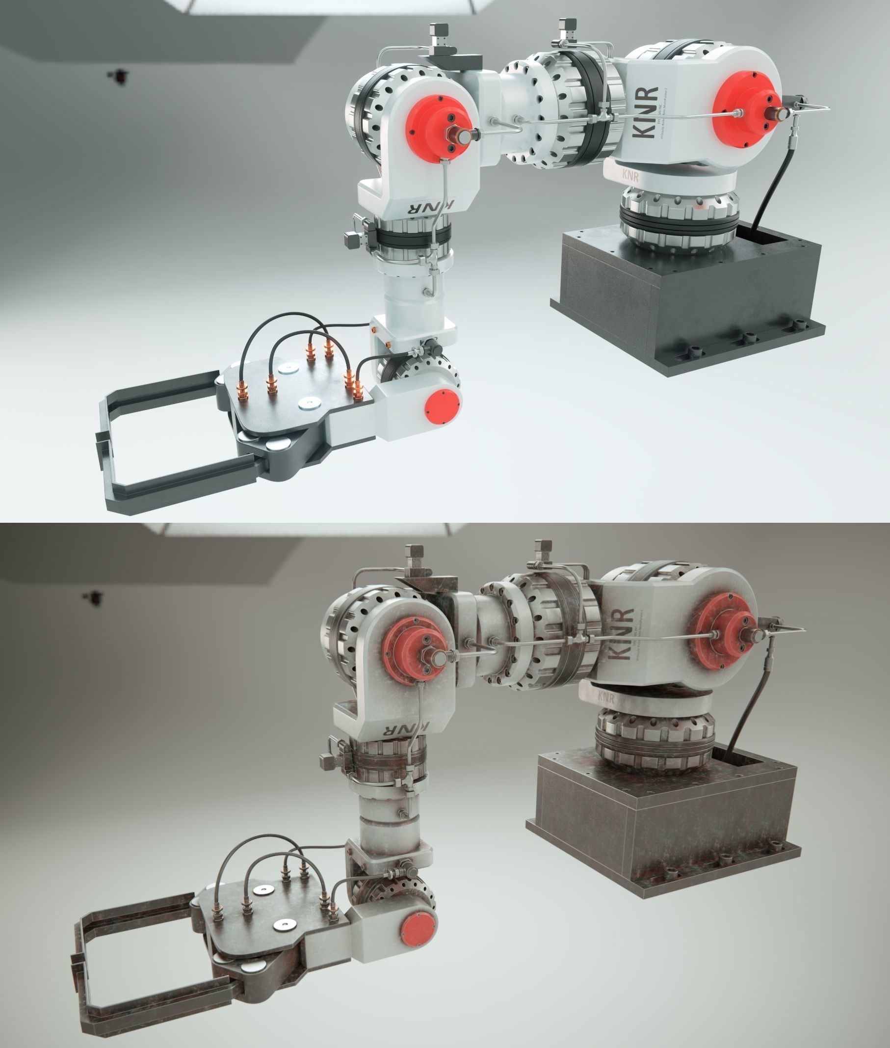 Hydra Mp Robotic Arm Manipulator 3D model animated rigged | CGTrader