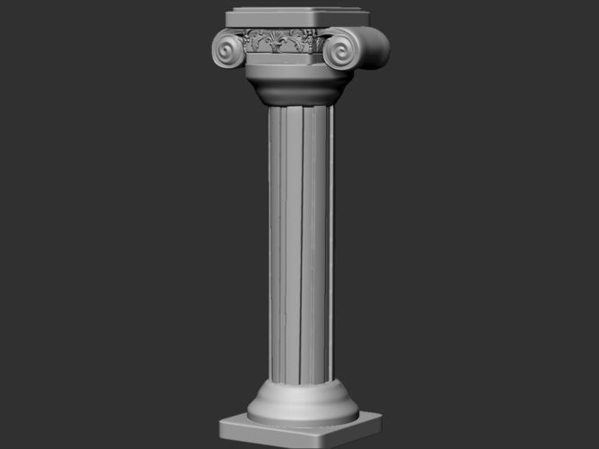 Pillar column 3D model 3D printable | CGTrader