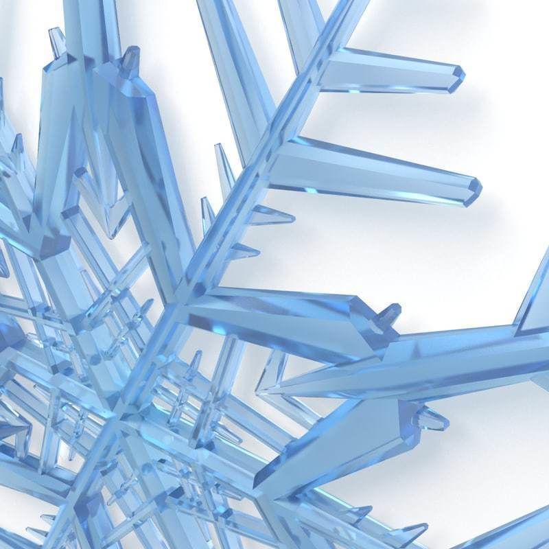 3D model Snowflake - Low-Poly VR / AR / low-poly | CGTrader
