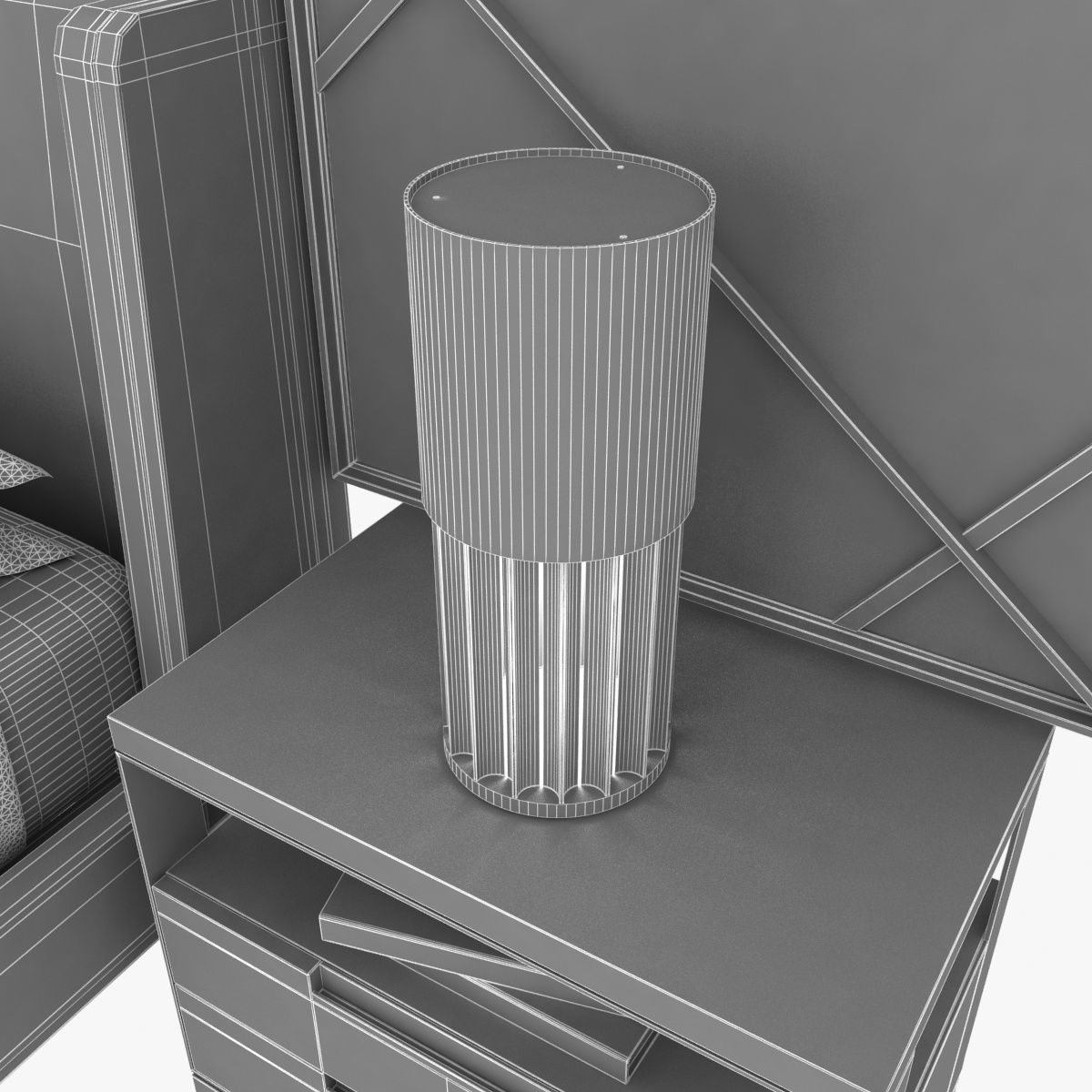 Holly Hunt bedroom furniture set 3D model | CGTrader