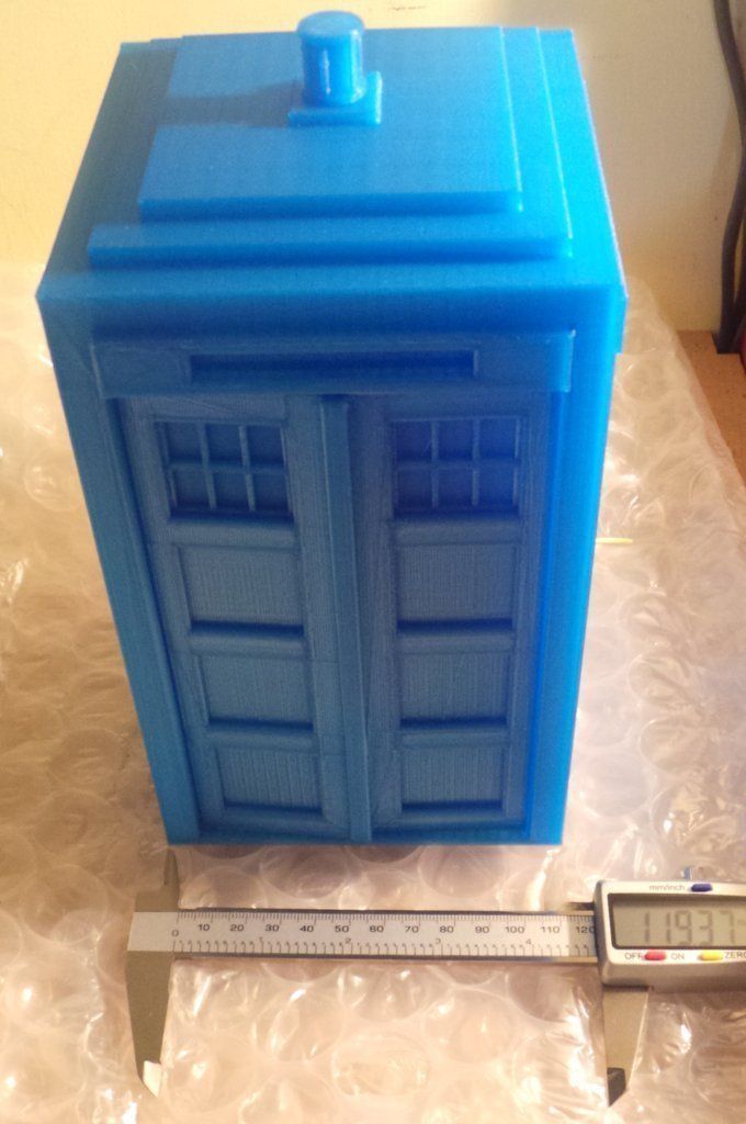 Tardis with drawers free 3D model 3D printable | CGTrader