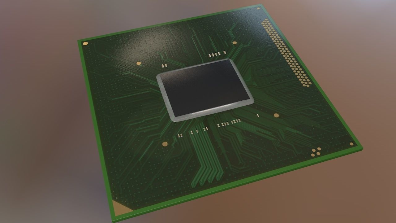 Processor 3D model | CGTrader
