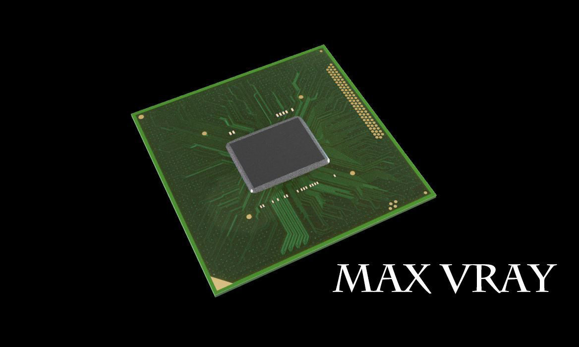Processor computer chip 3D model | CGTrader