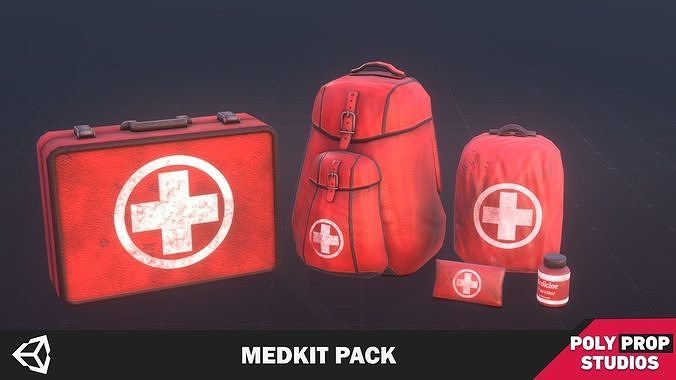3D model Medkit Pack VR / AR / low-poly | CGTrader
