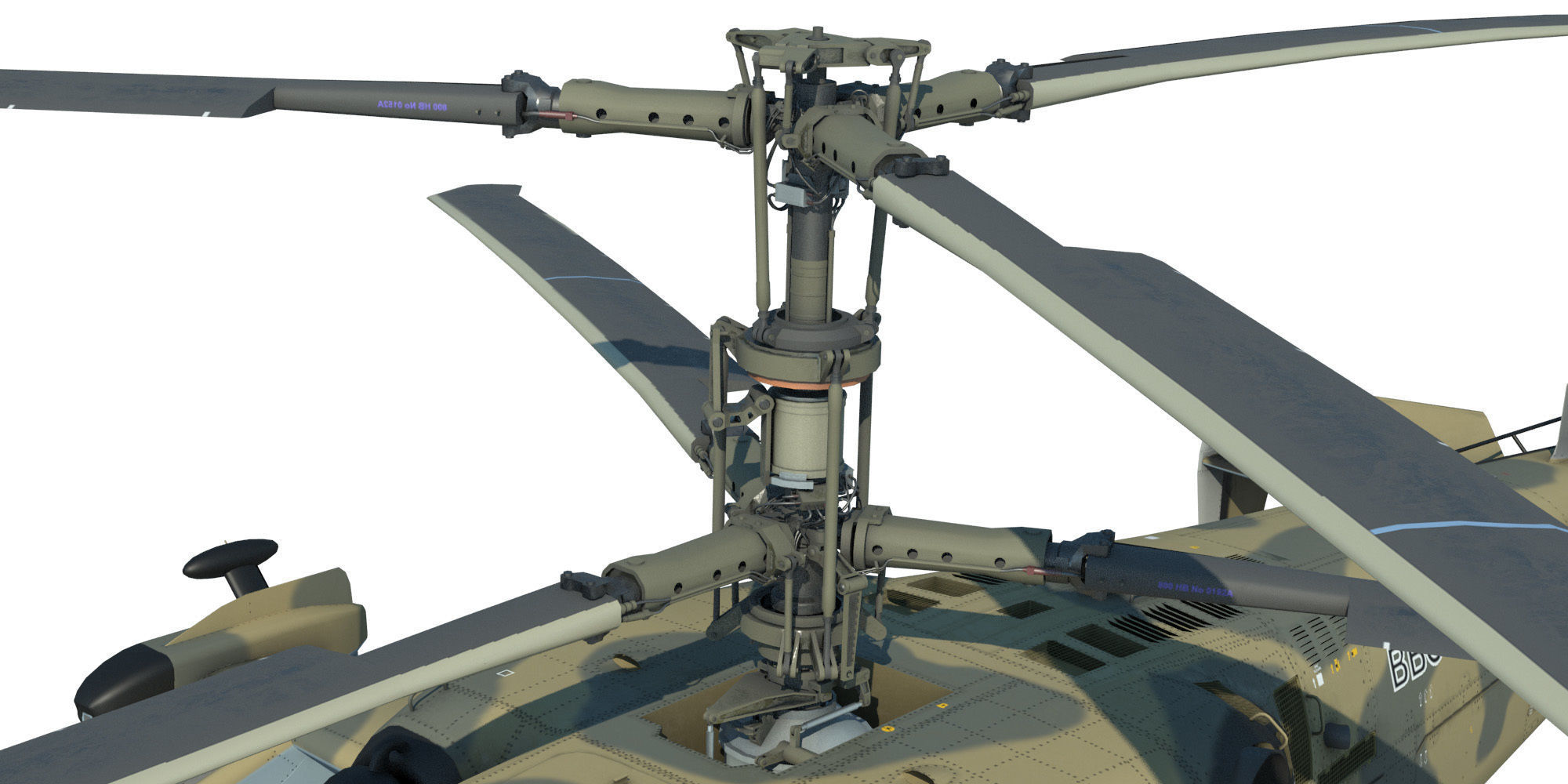 3D model 3D model Russian attack helicopter Ka-52 Hokum B Alligator VR ...