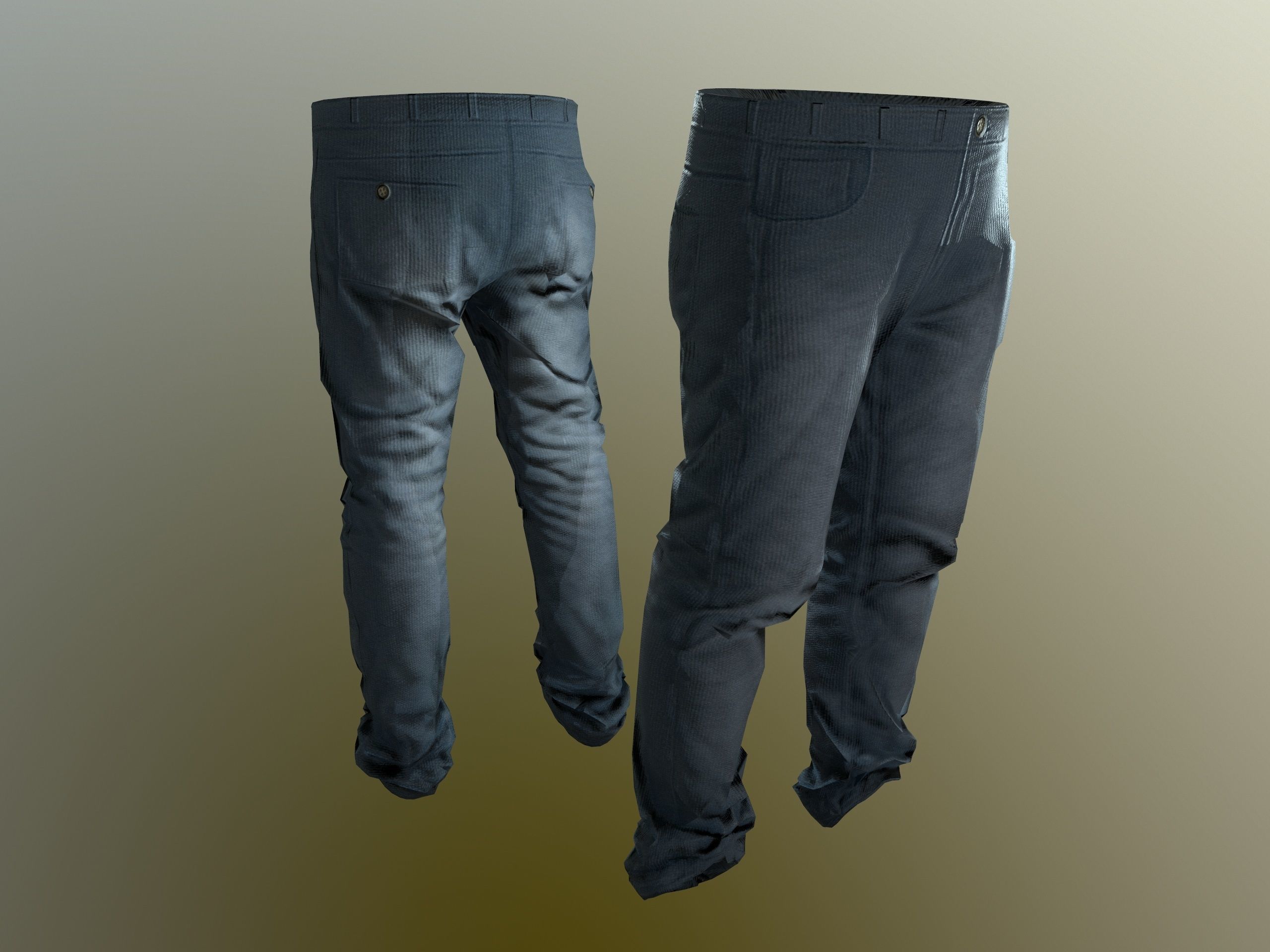 3D model Pants Loose Fit Pack VR / AR / low-poly | CGTrader